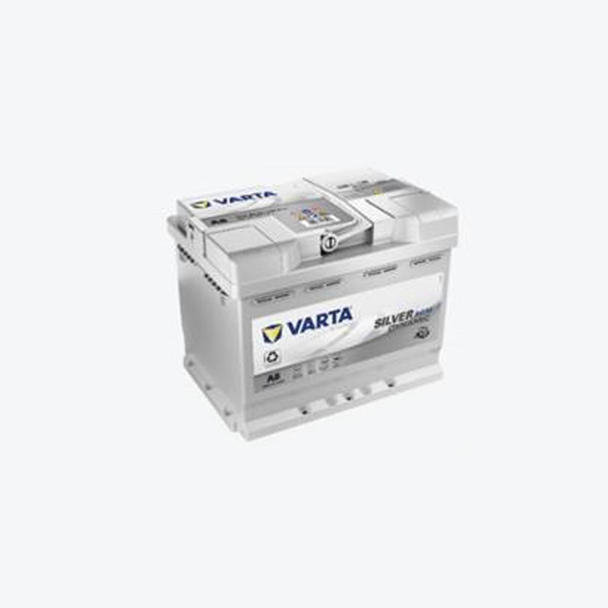 VARTA A8 Silver Dynamic AGM 12V 60Ah 680A Autobatterie Start-Stop 560 ...