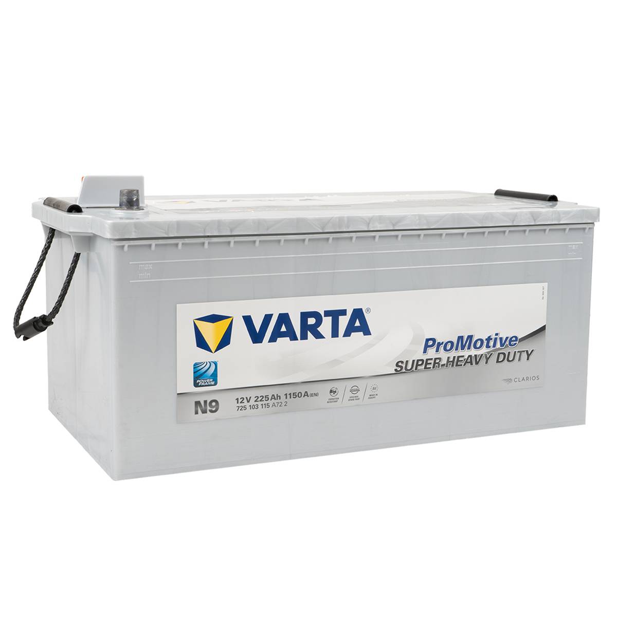 VARTA N9 ProMotive Super Heavy Duty 12V 225Ah 1150A LKW Batterie 725 ...